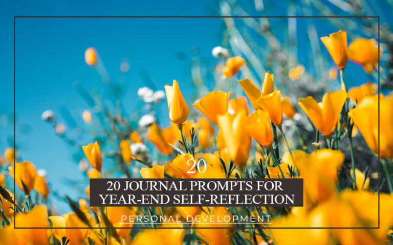 20 JOURNAL PROMPTS FOR YEAR-END SELF-REFLECTION - inPeaches