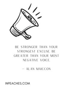 63 Powerful Quotes to Stop Making Excuses - inPeaches