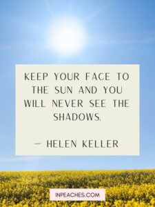 80+ Inspiring Sunshine Quotes to Brighten your Life - inPeaches